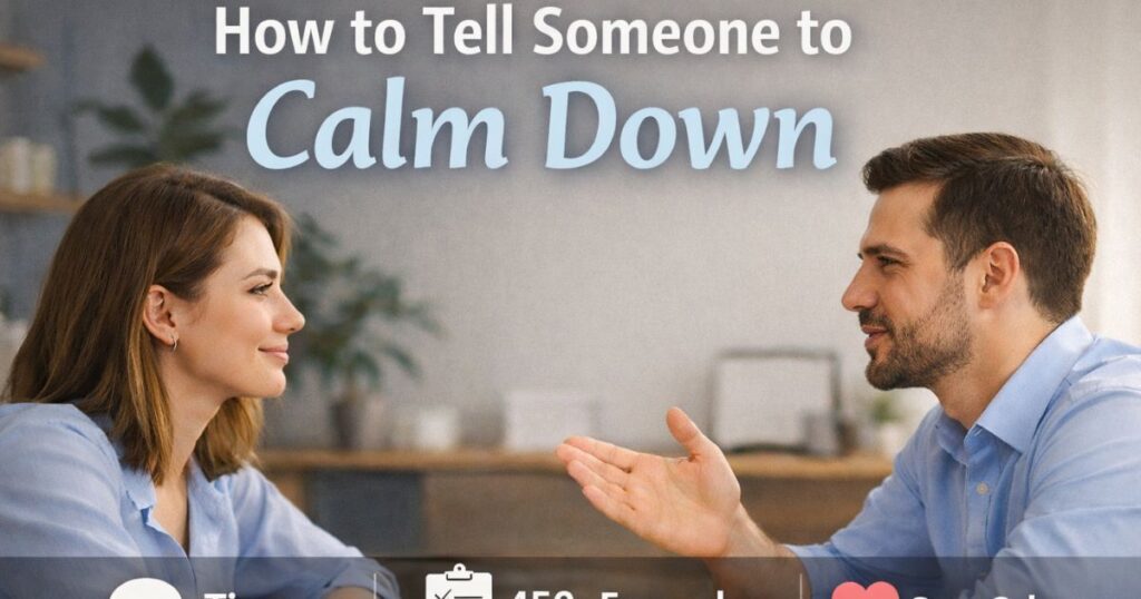 How to Tell Someone to Calm Down: 450 Examples of What to Say